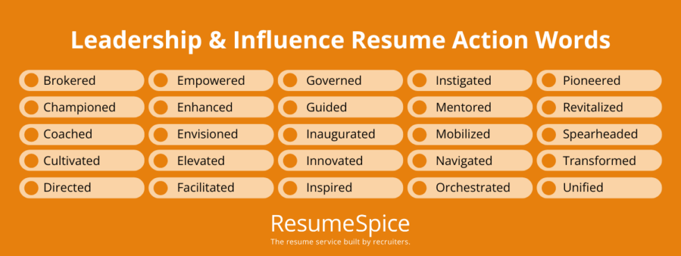 200+ Resume Action Verbs Recruiters Love (Updated for 2025) | ResumeSpice