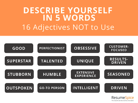 Describe Yourself in 5 Words During An Interview | ResumeSpice